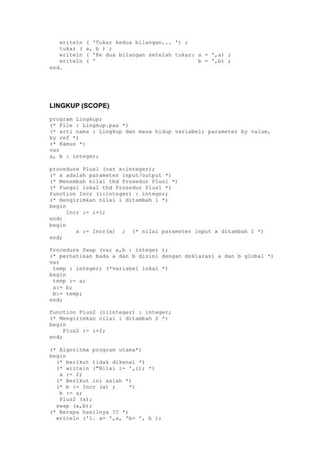 Contoh Program Pascal Pdf