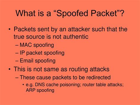 Ppt Dos Seminar 2 Spoofed Packet Attacks And Detection Methods Powerpoint Presentation Id