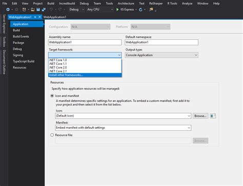 Problem With Asp Net Core In Visual Studio Stack Overflow