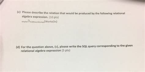 Solved Employee Empno Fname Iname Address Dob Sex