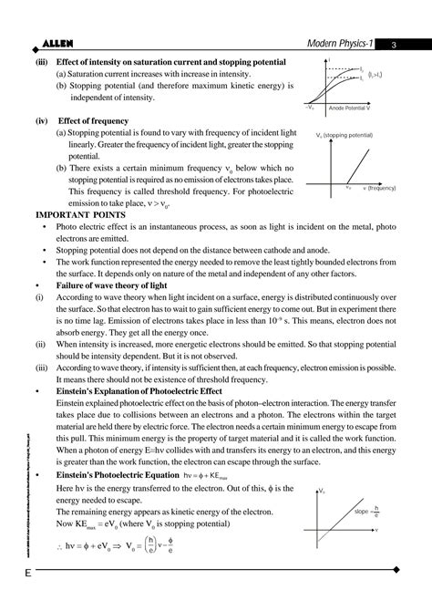 Solution Modern Physics Class Notes Short Notes In English Studypool