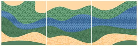 추상 필드 일러스트레이션 집합입니다 다채로운 질감의 풍경 장식 에코 카드의 번들 미적 자연 환경 배너 포스터 디자인 벡터 배경 전화 벽지 농장에 대한 스톡 벡터 아트 및