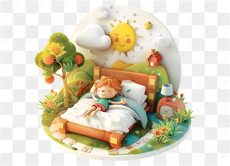 孩子在大自然中安睡