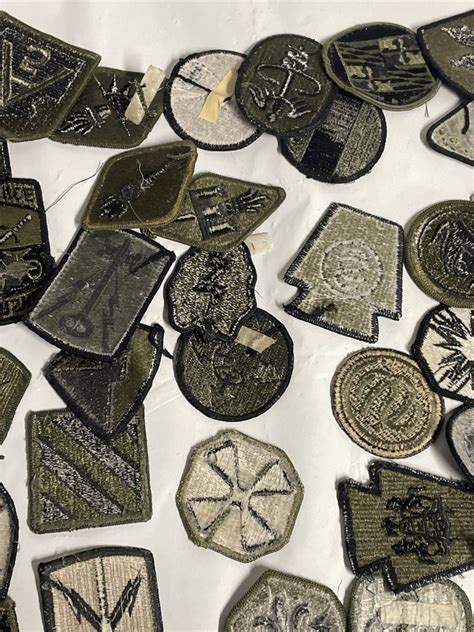 Us Army Subdued Military Uniform Patches Lot X53 Collection Set
