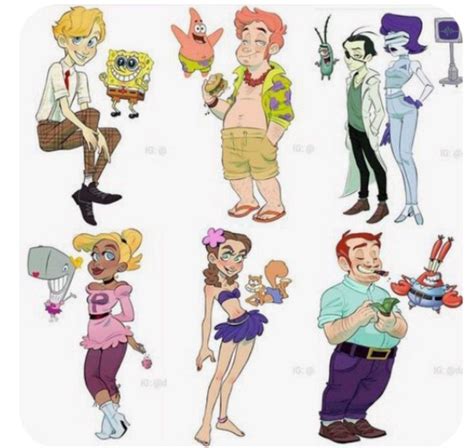 Spongebob Characters As Humans Elijah🌻comms Closed على X Also