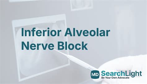 Inferior Alveolar Nerve Block Md Searchlight