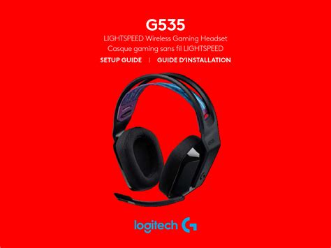 Logitech G535 Lightspeed Wireless Gaming Headset Setup Guide