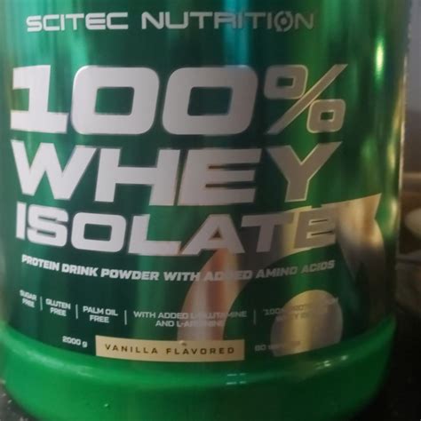 100 Whey Isolate Vanilla Flavour Scitec Nutrition Kalorie Kj I