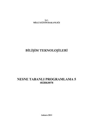 Nesne tabanlı programlama PDF