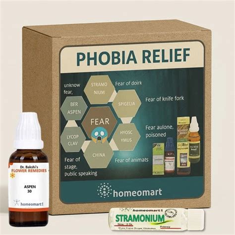 Phobia Treatment Medication Homeopathy Fear And Anxiety Relief Kit
