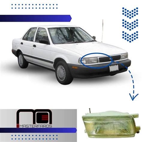 Faro Delantero Nissan Sentra B13 Mex 19942001 Plast Rh Masterfaros