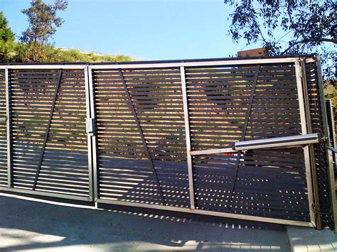 Stainless Steel Gate Designs With Wood