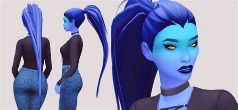 Venom A Widowmaker From Overwatch Hair Mesh Conversion By Valhallan