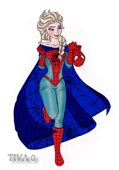 Elsa Spiderman By Tiva0 On Deviantart