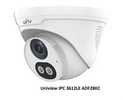 White Uniview IPC 3612LE ADF28KC Dome Camera 2 MP 1920x1080P At 3300 Piece In Rajkot