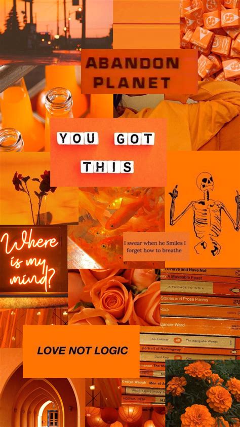 Orange Aesthetic Wallpapers On Wallpaperdog