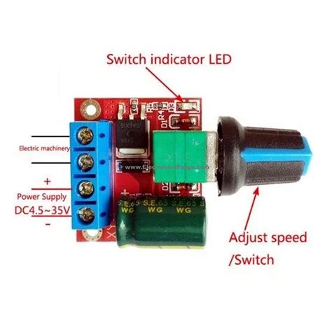 5v 35vdc 5a 20khz Led Pwm Motor Controller Speed Regulation Dimmer