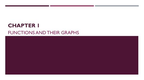 SOLUTION Functions Graphs Studypool