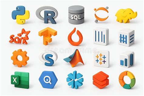 Collection Of Popular Programming Languages And Big Data Technology