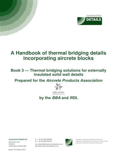 Constructive Details Handbook Solid Wall Pdf Building Insulation Thermal Conductivity