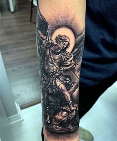 50 Powerful Saint Michael Tattoo Designs