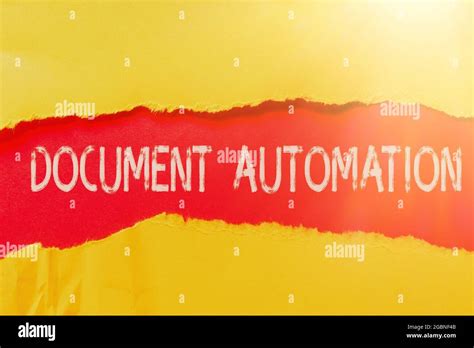 Conceptual Caption Document Automation Conceptual Photo Workflows That Assist In Creation Of