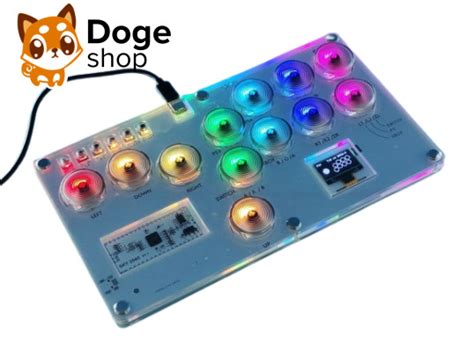 Jual Sky2040 Hitbox Mini Flatbox Hotswapable Rgb Oled Fight Arcade Stick 2040large Black Di