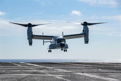 Dvids Images Navy Ospreys 1st Aircraft Carrier Landing [image 5 Of 16]