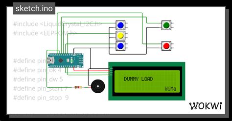carico elettronico wokwi esp32 stm32 arduino simulator