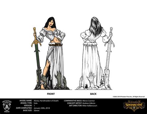 Concept To Crate Alexia Handmaiden Of Death Privateer Press