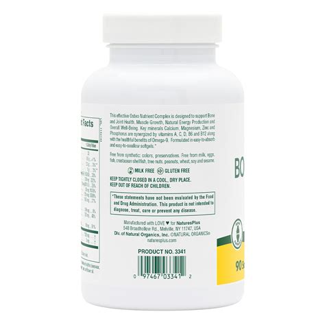 Buy Natures Plus Bone Power With Boron Milk Free 90 Softgels Online At Best Price In The Uae