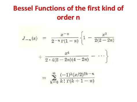 Bessels Equation And Bessel Functions The Differential Equation