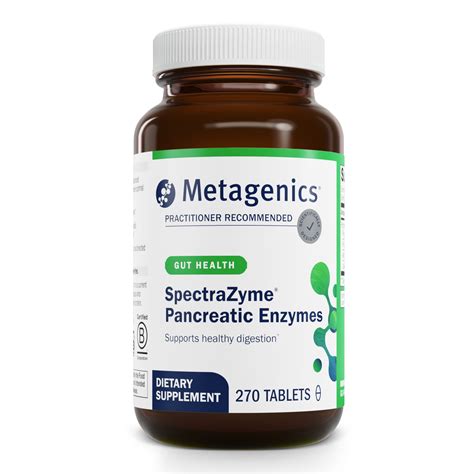Metagenics Spectrazyme Pancreatic Enzymes Digestion Supplement