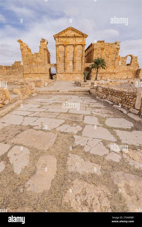 Sbeitla Subaytilah Kasserine Tunisia Capitoline Temples At The