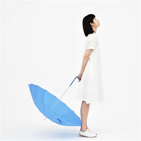 Tiohoh 16k зонт от дождя женский Сильный ветрозащитный длинный зонтик женский Небесно Голубой