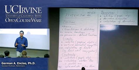 Math 2a Lec 11 Calculus Midterm Review Uc Irvine Uci Open