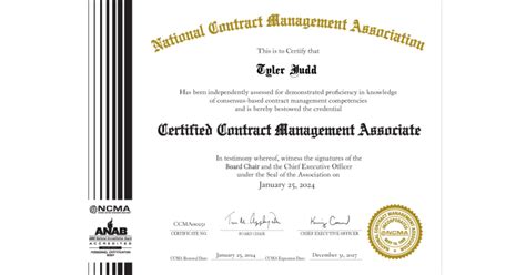 Tyler Judd On Linkedin Certified Contract Management Associate Ccma • Tyler Judd • Ncma