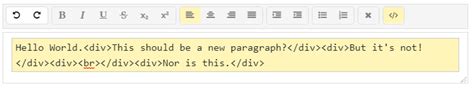inconsistent html and defaultparagraphseparator not working · issue