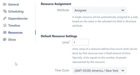 Resources Configuration