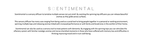 Scentimental Sensory Diffuser On Behance