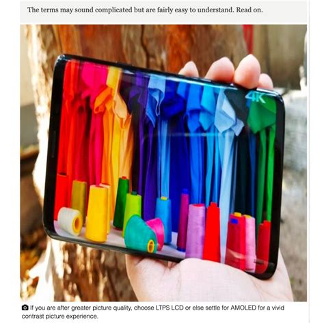 Smartphone Display Confusion Solved Ltps Lcd Vs Ips Lcd Vs Amoled Phoneparts