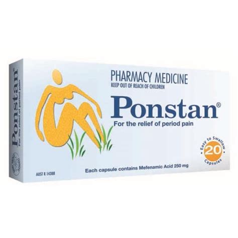 Buy Ponstan Caps 20 Online Chempro Chemists