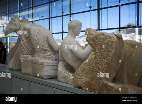 Sculptures From The Parthenon Along With Plastercasts Of Those Still
