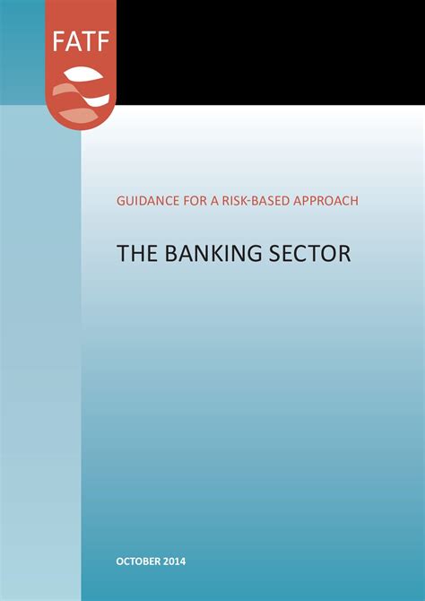 Guidance For The Risk Based Approach For The Banking Sector G Bank