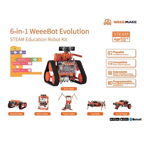 6 In 1 Weeebot Evolution Robot Kit