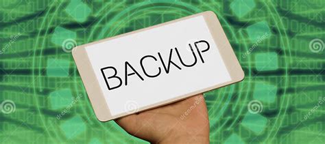 Writing Displaying Text Backup Word Written On Process That Protects Important Information From