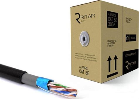 Кабель Ftp 5e бухта 305м Ritar КНПЕ 4 2 0 51 Сca 03497 купить Elmir цена отзывы