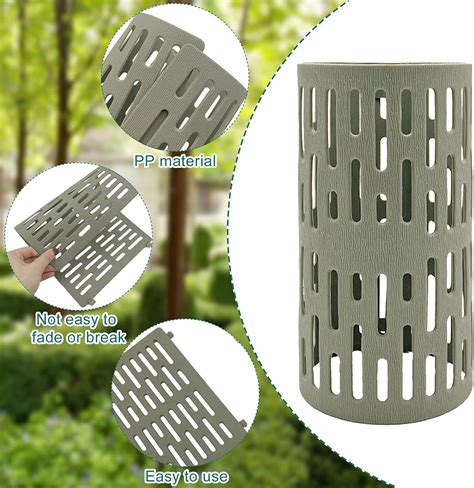 PCS Tree Trunk Protectors Adjustable Plastic Tree Guard Trunk Protection Cover For Trees