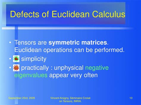 Ppt Diffusion Tensor Processing With Log Euclidean Metrics Powerpoint