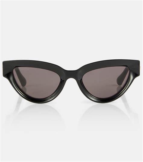 Cat Eye Sunglasses In Black Bottega Veneta Mytheresa